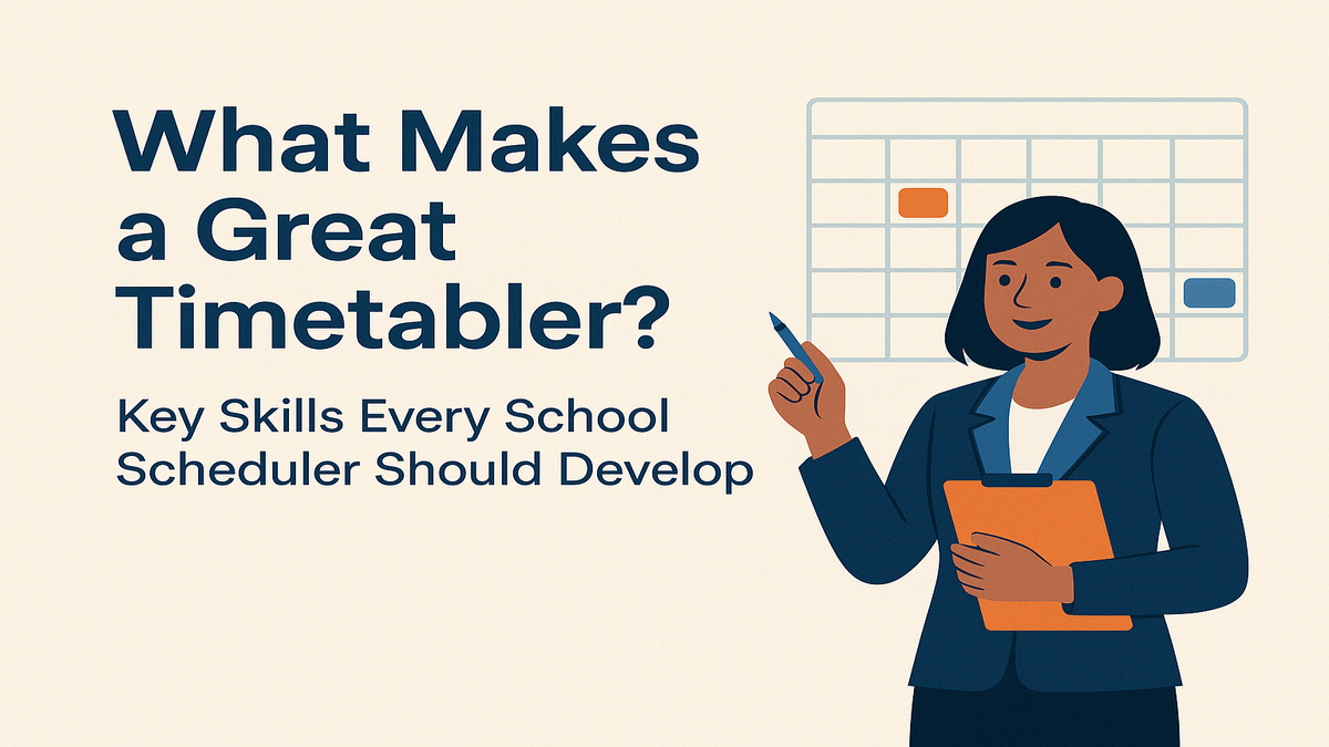 What Makes a Great Timetabler? Key Skills Every School Timetabler Needs